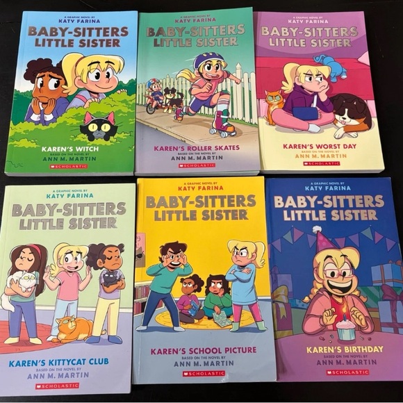 Scholastic | Other | 6 Babysitters Little Sister Graphic Novel Books S ...